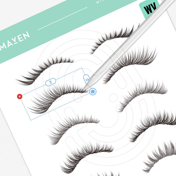 Wispy Variety - Digital Lash Maps - Design Presets – Maven Artistry