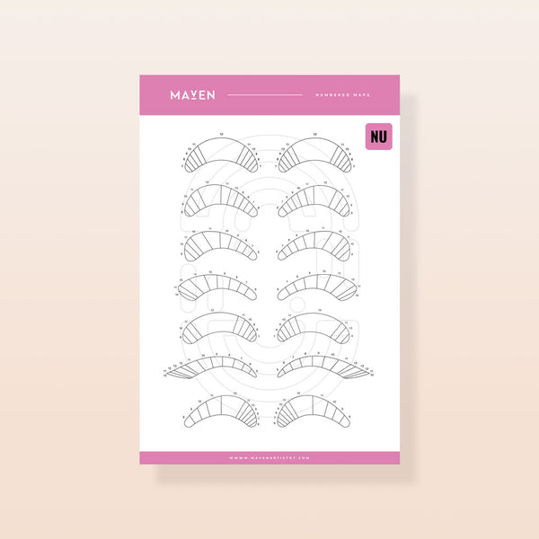 Numbered Maps - Digital Lash Maps – Maven Artistry