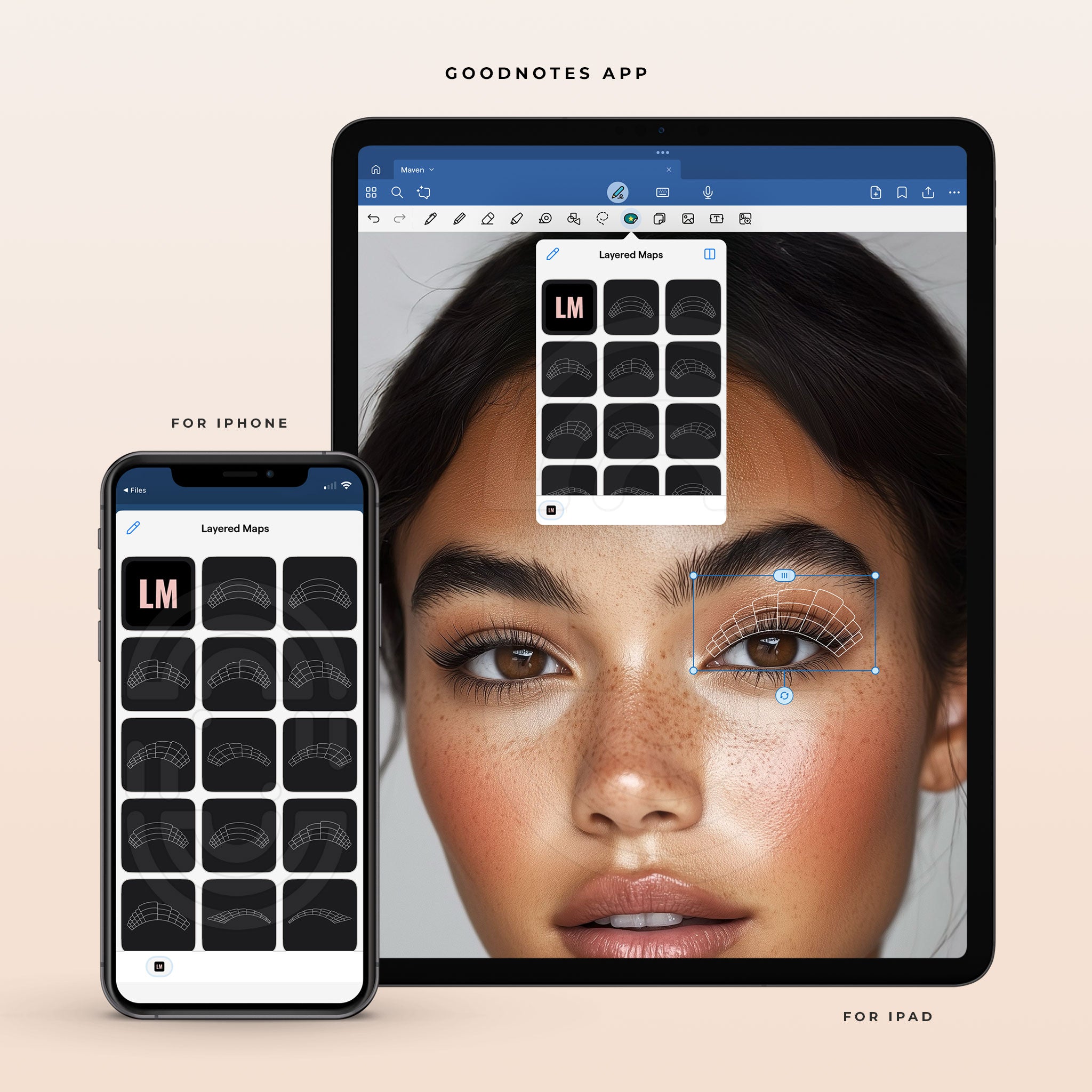 Layered Maps - Digital Lash Maps – Maven Artistry