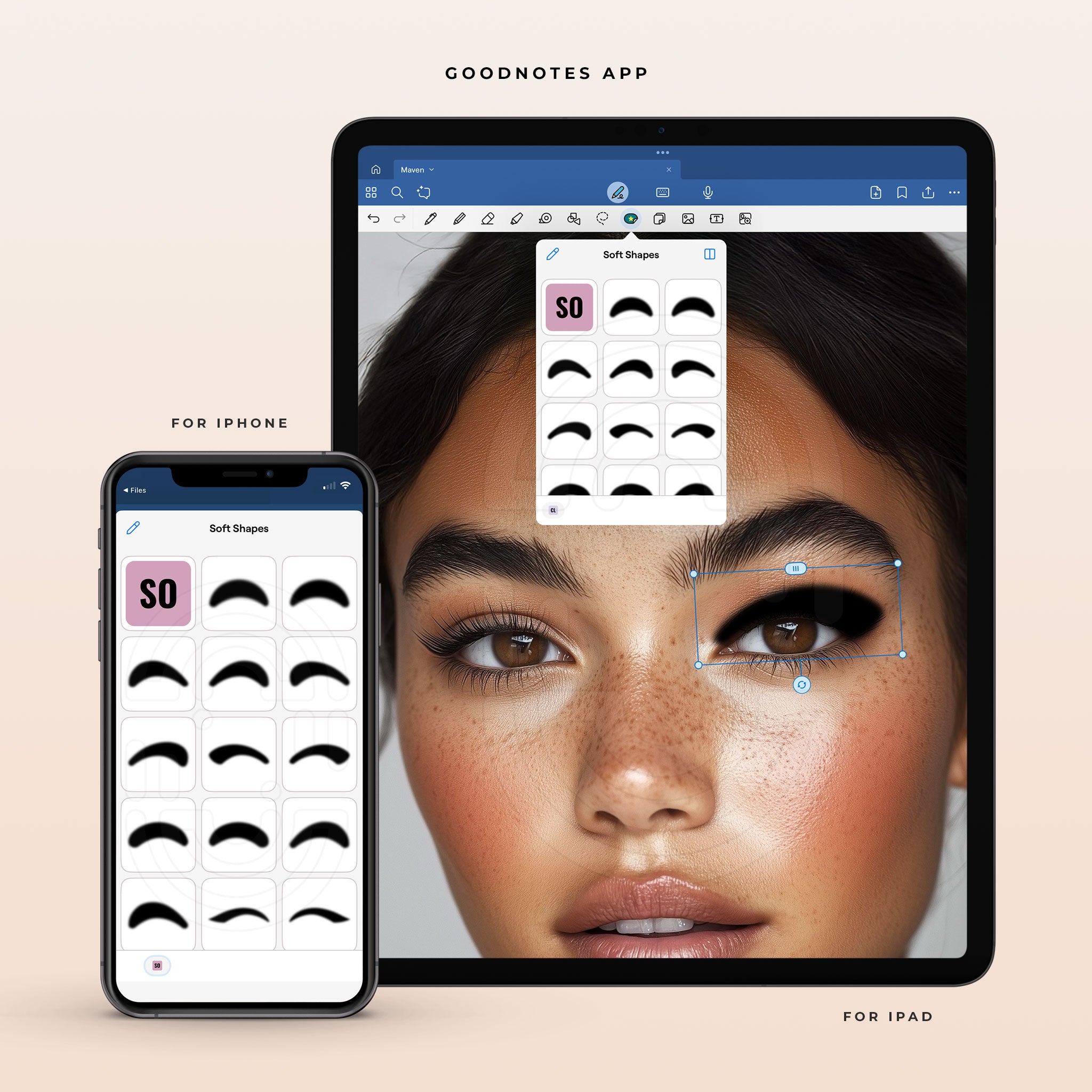 Soft Shapes - Digital Lash Maps – Maven Artistry
