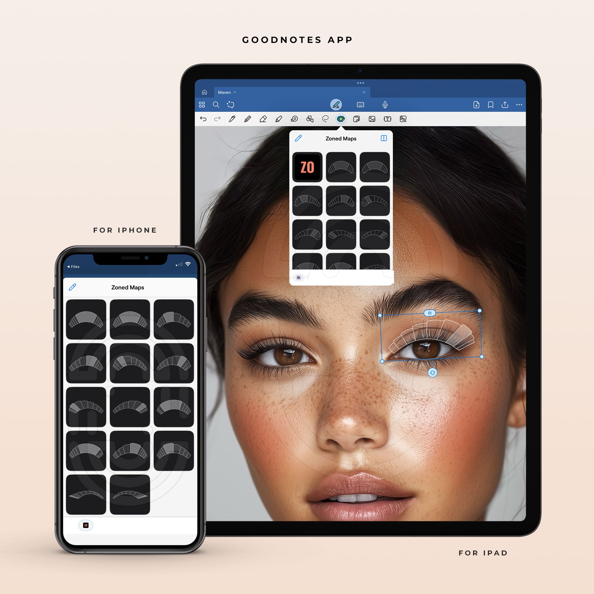 Zoned Maps - Digital Lash Maps – Maven Artistry