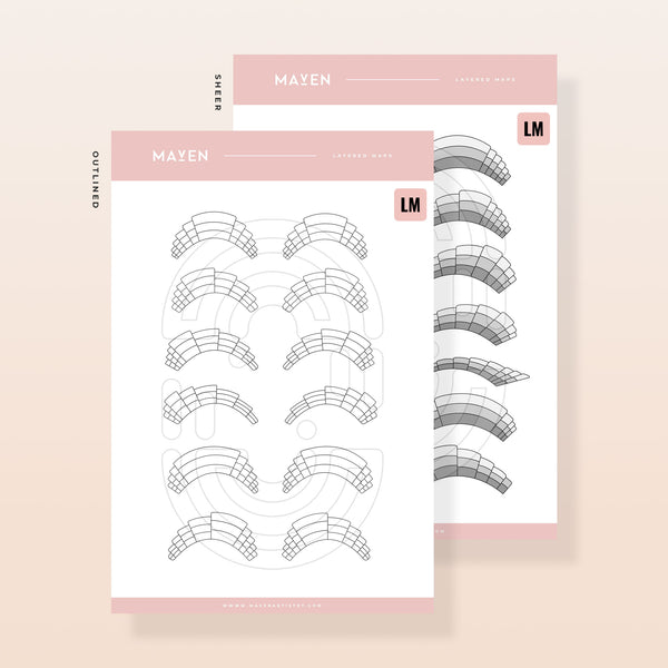 Layered Maps - Digital Lash Maps – Maven Artistry