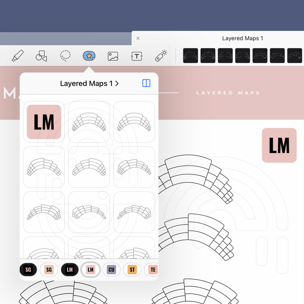 Layered Maps - Digital Lash Maps – Maven Artistry