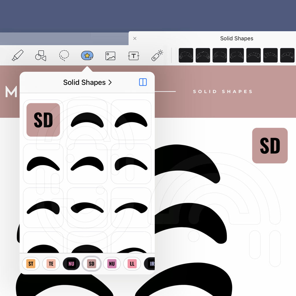 Solid Shapes - Digital Lash Maps – Maven Artistry