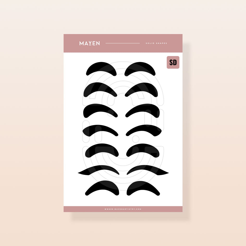 Solid Shapes - Digital Lash Maps – Maven Artistry